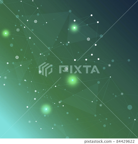 Abstract green color science background with... - Stock Illustration ...