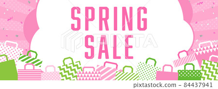 Banner template for spring shopping and sale... - Stock Illustration ...
