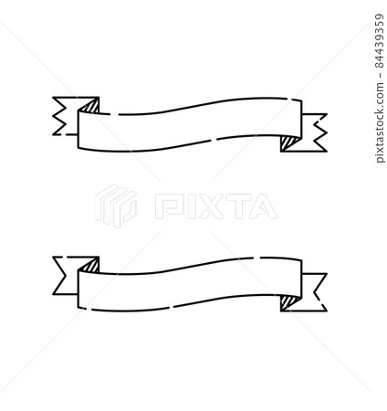Outline expression ribbon title background - Stock Illustration ...
