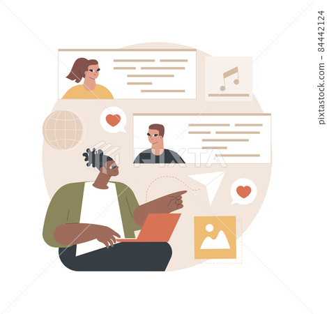 Internet forum abstract concept vector... - Stock Illustration ...