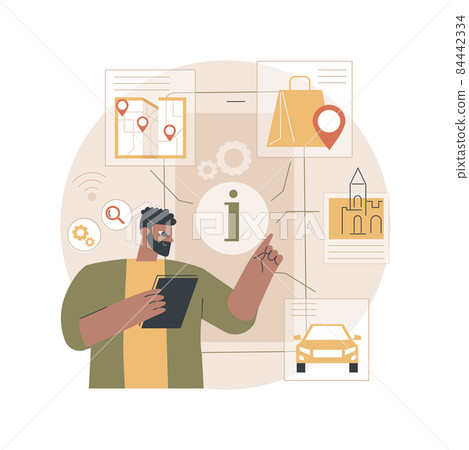 Digital guide abstract concept vector... - Stock Illustration [84442334 ...