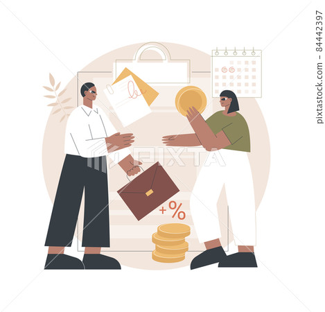 Promissory note abstract concept vector... - Stock Illustration ...