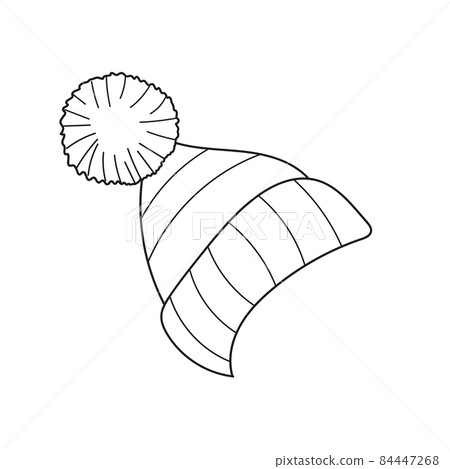 Simple coloring page. Outline of cartoon cute... - Stock Illustration ...
