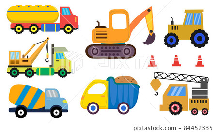 Engineering Transport Vehicle Series - Stock Illustration [84452335 ...