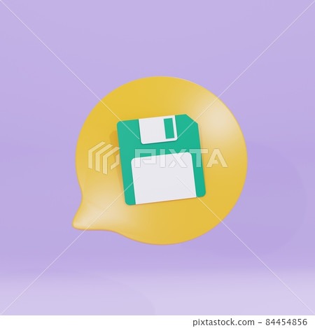 3D rendering / 3D illustration) Floppy disk in... - Stock Illustration ...