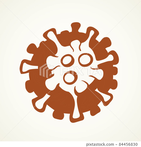 Corono virus bacterium. Vector drawing - Stock Illustration [84456830 ...