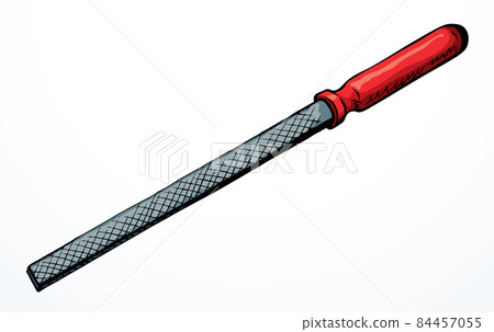 Old steel file. Vector drawing - Stock Illustration [84457055] - PIXTA