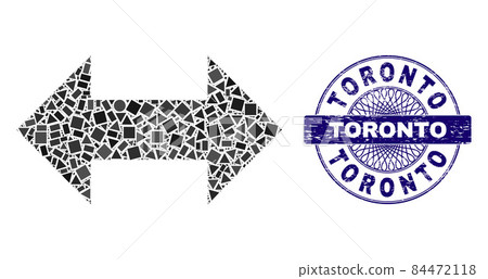 Rubber Toronto Stamp Seal and Geometric... - Stock Illustration ...