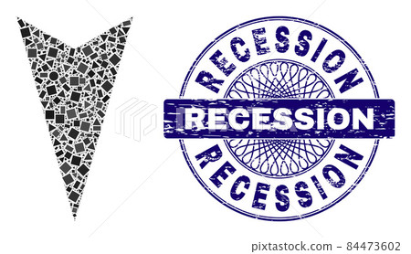 Rubber Recession Stamp Seal and Geometric... - Stock Illustration ...