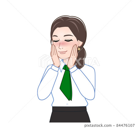Female restaurant clerk - Stock Illustration [84476107] - PIXTA