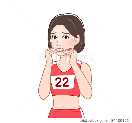Female track and field athlete - Stock Illustration [84480105] - PIXTA