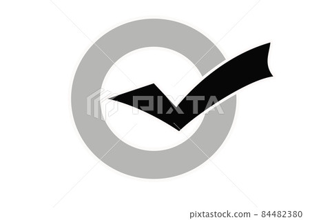 Check mark icon gray - Stock Illustration [84482380] - PIXTA