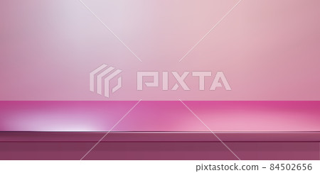Pink steel countertop, empty shelf. Vector... - Stock Illustration ...