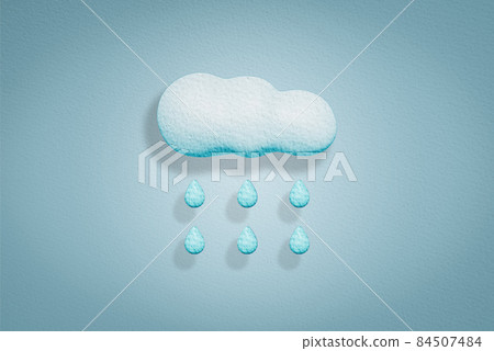 Simple rain cloud image - Stock Illustration [84507484] - PIXTA