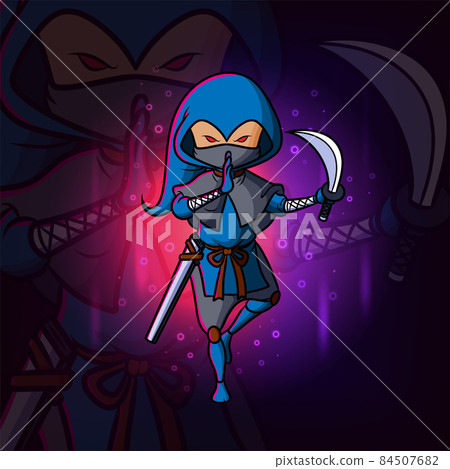 The assassin is holding a one-handed sword... - Stock Illustration ...