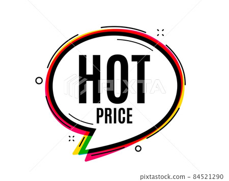 Hot Price. Speech bubble vector banner. Special... - Stock Illustration ...