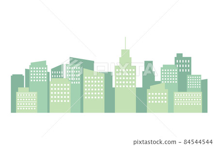 Simple cityscape, skyscrapers, buildings,... - Stock Illustration ...