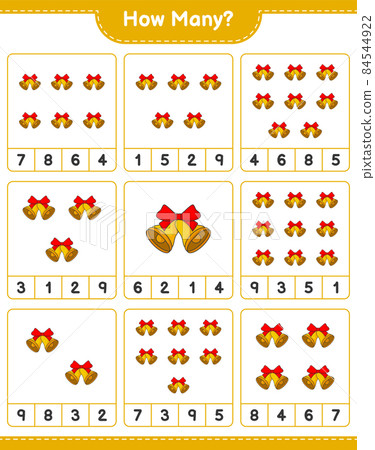 Counting game, how many Christmas Bell.... - Stock Illustration ...