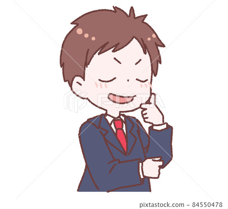 A man with a proud expression - Stock Illustration [84550478] - PIXTA