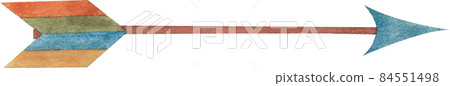 Tribal arrow watercolor clipart png-插圖素材 [84551498] - PIXTA圖庫