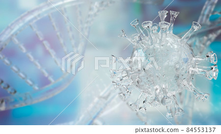 The clear virus for medical or sci concept 3d... - Stock Illustration ...