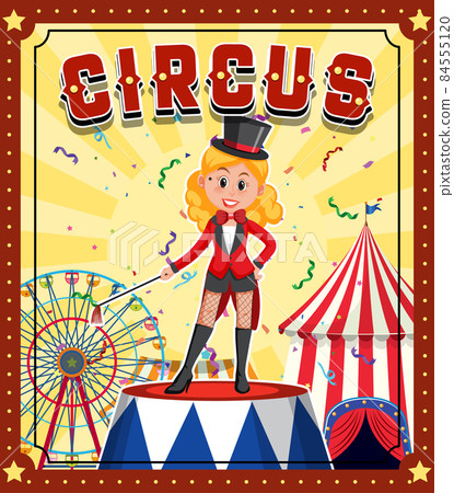 Circus banner design with-插圖素材 [84555120] - PIXTA圖庫