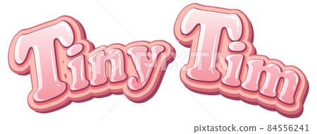 Tiny Tim logo text design - Stock Illustration [84556241] - PIXTA