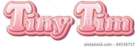 Tiny Tim logo text design - Stock Illustration [84556757] - PIXTA