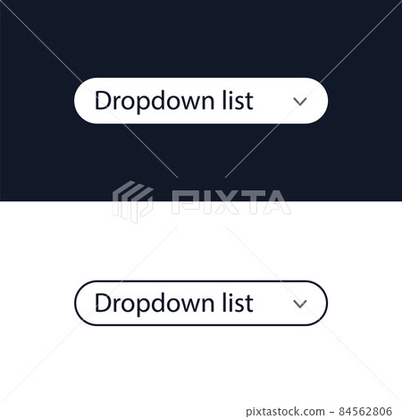 Drop-down list for the website. User interface... - Stock Illustration ...