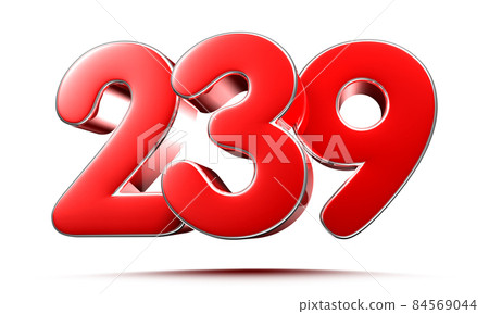 number 239 red.-插圖素材 [84569044] - PIXTA圖庫