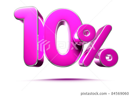 Pink 10 Percent. - Stock Illustration [84569060] - PIXTA