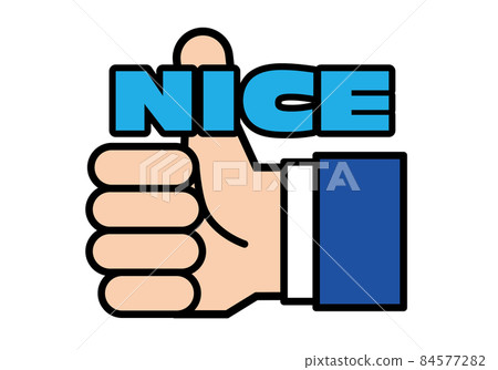 Nice and thumbs up icon illustration - Stock Illustration [84577282 ...
