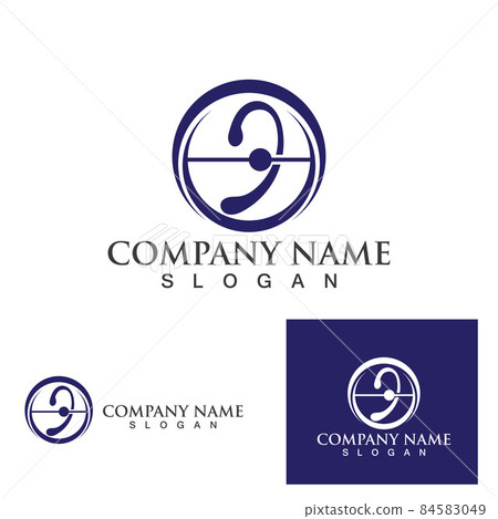 Ear care logo and symbol vector - Stock Illustration [84583049] - PIXTA