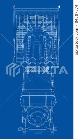 Large industrial diesel generator - Stock Illustration [84587574] - PIXTA