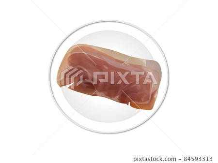 Raw ham - Stock Illustration [84593313] - PIXTA