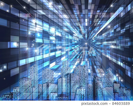 Technology cyberspace background material - Stock Illustration ...