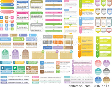 Presentation material sheet Arrow material set - Stock Illustration ...