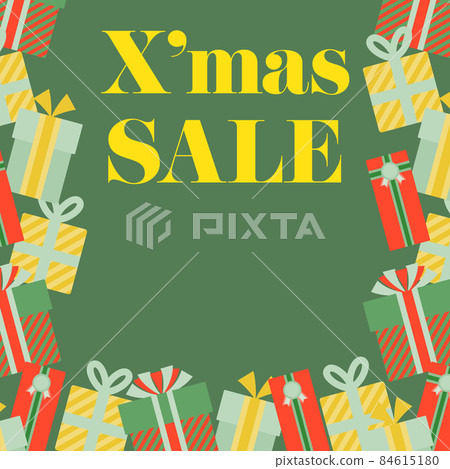 Simple and cute Christmas sale frame material - Stock Illustration ...
