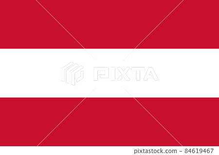 National Flag Republic of Austria, horizontal... - Stock Illustration ...