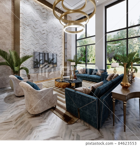 Blue Living Room Cathedral Ceilings Vaulted Barndominium Ceilings