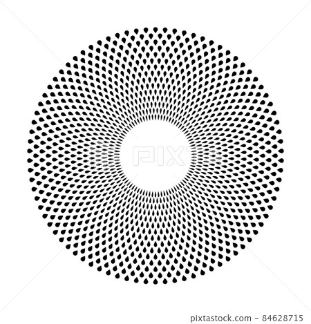 Abstract circle dots pattern. Round design... - Stock Illustration ...