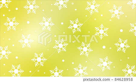 Simple yellow background image of snow and... - Stock Illustration ...