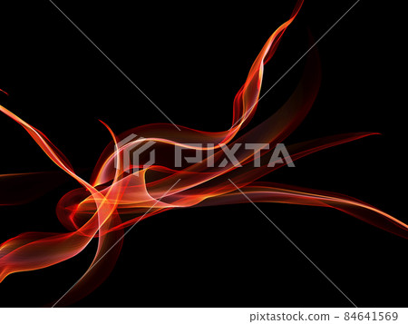 Fiery red line - Stock Illustration [84641569] - PIXTA