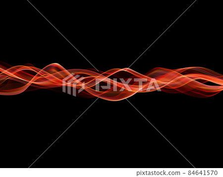 Fiery red line - Stock Illustration [84641570] - PIXTA