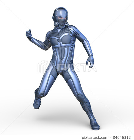 Cyber man - Stock Illustration [84646312] - PIXTA