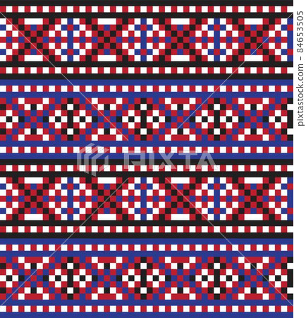 Christmas Fair Isle Seamless Pattern Background - Stock Illustration ...