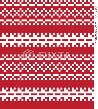 Christmas Fair Isle Seamless Pattern Background - Stock Illustration ...