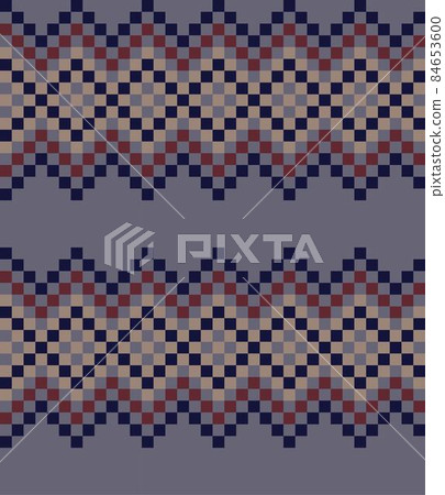 Christmas Fair Isle Seamless Pattern Background - Stock Illustration ...