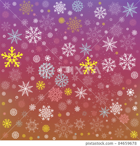 colored snow Christmas bright winter decor - Stock Illustration ...