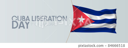 Cuba liberation day vector banner, greeting... - Stock Illustration ...